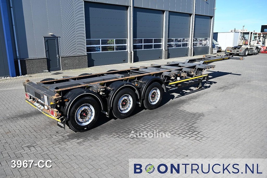 Kögel S24-2 | 2x20-30-40-ft HC * SAF/DISC * EXTENDABLE REAR * MOT 07-2 poluprikolica za prevoz kontejnera