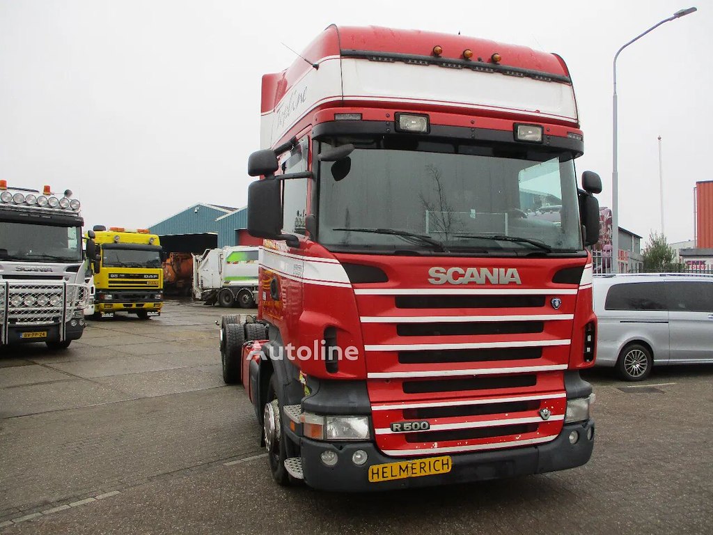 Scania R500 V8 R 500 EURO 6X2 TOPLINE MANUALGEARBOX LONG CHASSIS kamion šasija