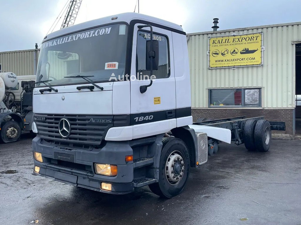 Mercedes-Benz Actros 1840 Long Chassis V6 Big Axle Good Condition kamion šasija