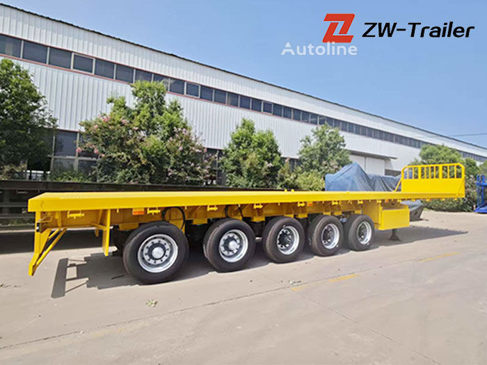 ZW-Trailer 5-Axle Container Flatbed Trailer poluprikolica platforma
