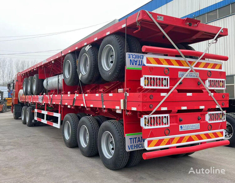Nova Titan Flatbed Semi Trailer for Sale with ABS poluprikolica platforma