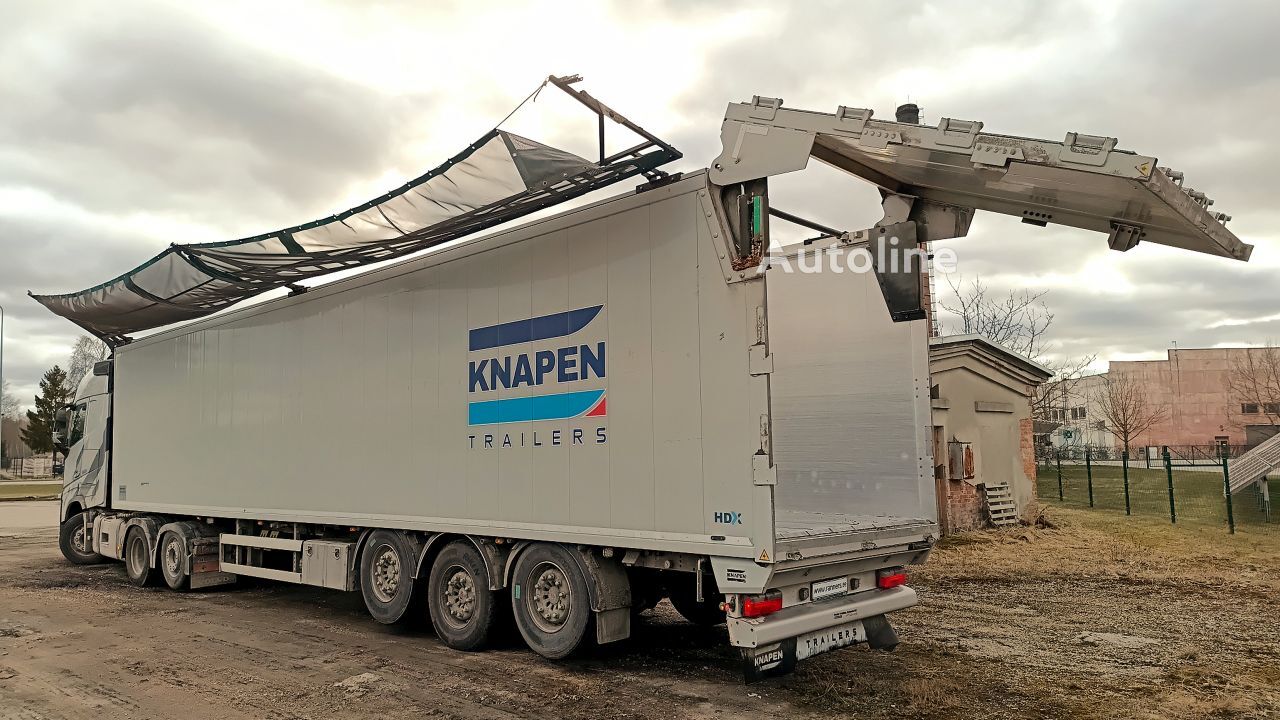 Knapen Trailers K100 hydro roof+ back hatch, HDX poluprikolica sa pokretnim podom