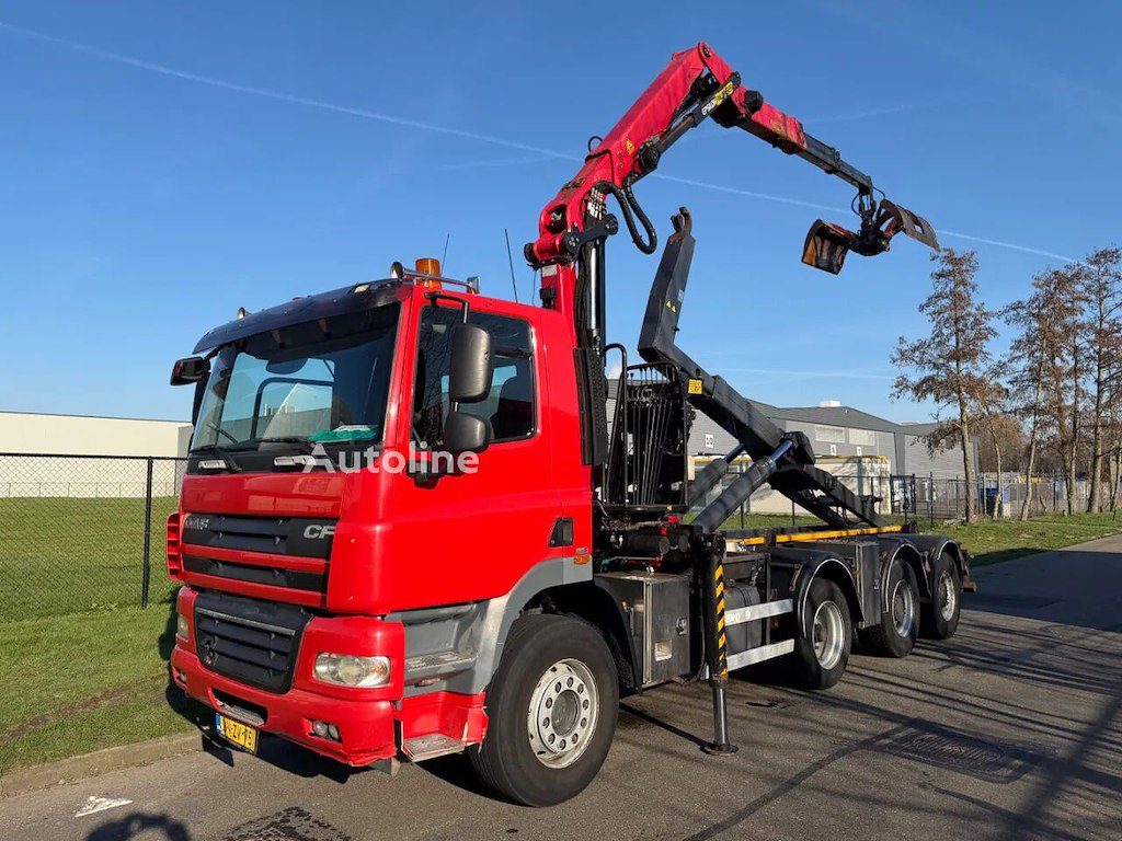 DAF CF 85.410 8X4 EPSILON PALFINGER Q170Z88 + VDL 30 TON HAAK kamion rol kiper