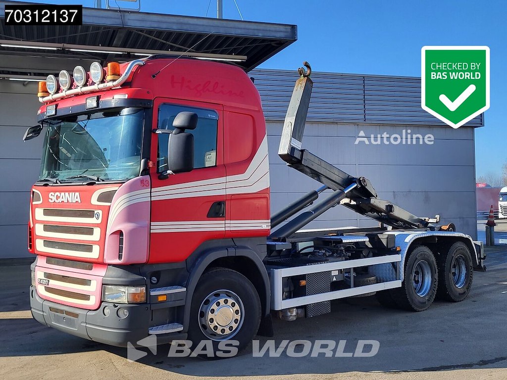 Scania R420 6X2 VDL S-20-5700 containersystem Manual Cruisecontrol Euro kamion rol kiper
