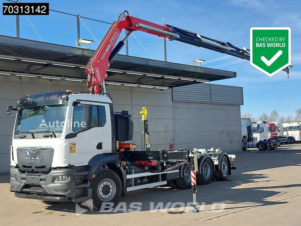 Novi MAN TGS 35.480 TGS 8X4 NEW! FASSI F275A Crane + HYVA 26-60 Hooklift kamion rol kiper