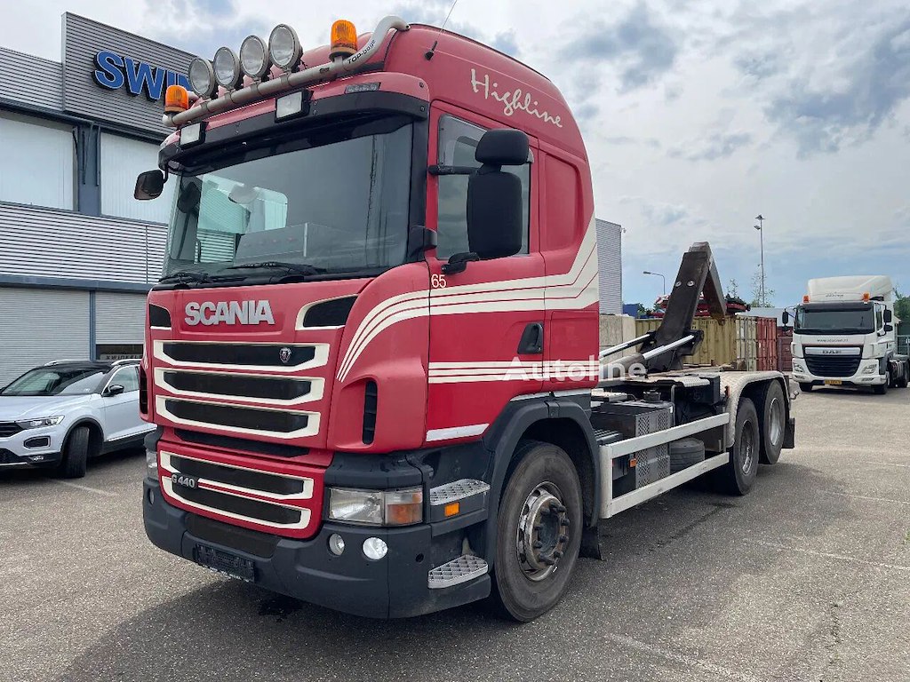 Scania G440 6x2 VDL Haaksyst. 21 Ton Manuel gear , bladvering Euro 5 kamion rol kiper