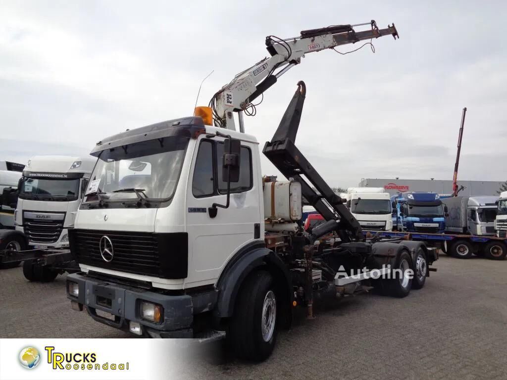 Mercedes-Benz SK 2433 Semi-Auto + PTO + Serie 14 Crane + 3 pedals kamion rol kiper