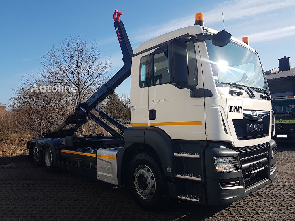 MAN TGS 26.430 TGS 3-OSIE HAKOWIEC MULTILIFT OPTIMA 20S HIAB KLIMA 6 kamion rol kiper