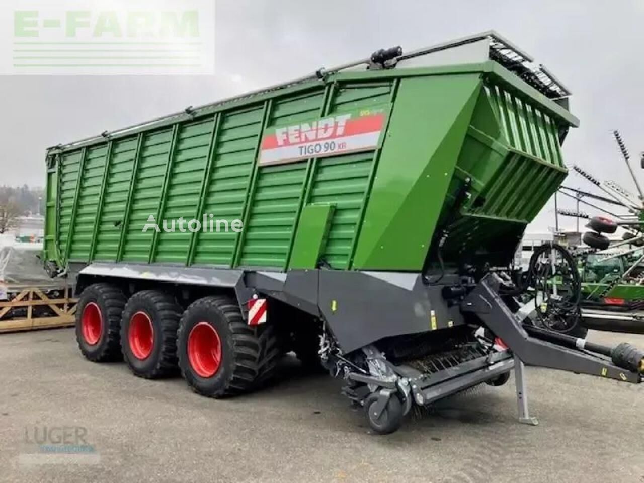 Fendt tigo 90 xr d - wiegesystem prikolica platforma