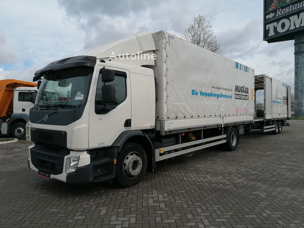 Volvo FE 290.18 TANDEM kamion sa klizna zavesa cerada