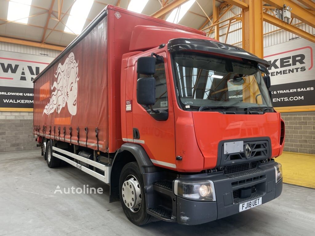 Renault D26 WIDE *EURO 6*, 26 TONNE 6X2 CURTAINSIDER – 2018 – FJ18 UET kamion sa klizna zavesa cerada