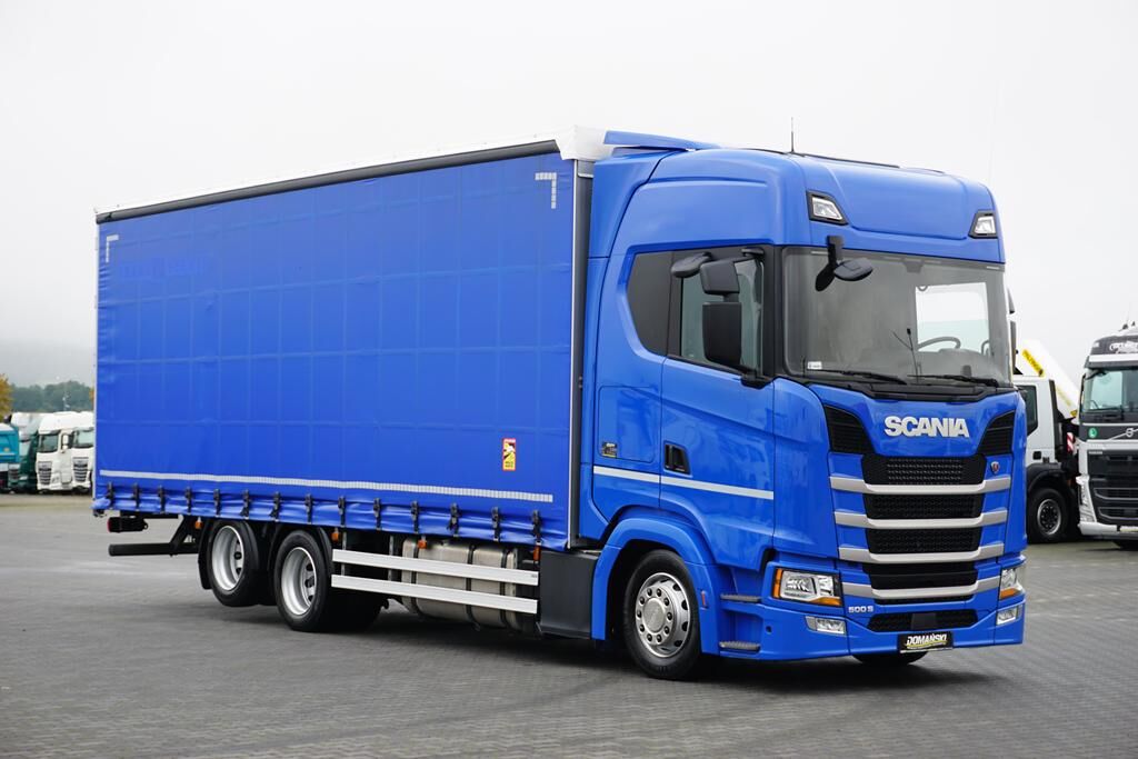 Scania S 500 / ACC / E 6 / FIRANKA / 20 PALET / DŁ. 8,1 M / RETARDER kamion sa klizna zavesa cerada