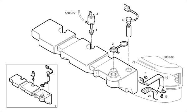 98466300 rezervoar tečnosti za pranje za IVECO EuroStar Cursor (MH)(1999->2003) kamiona
