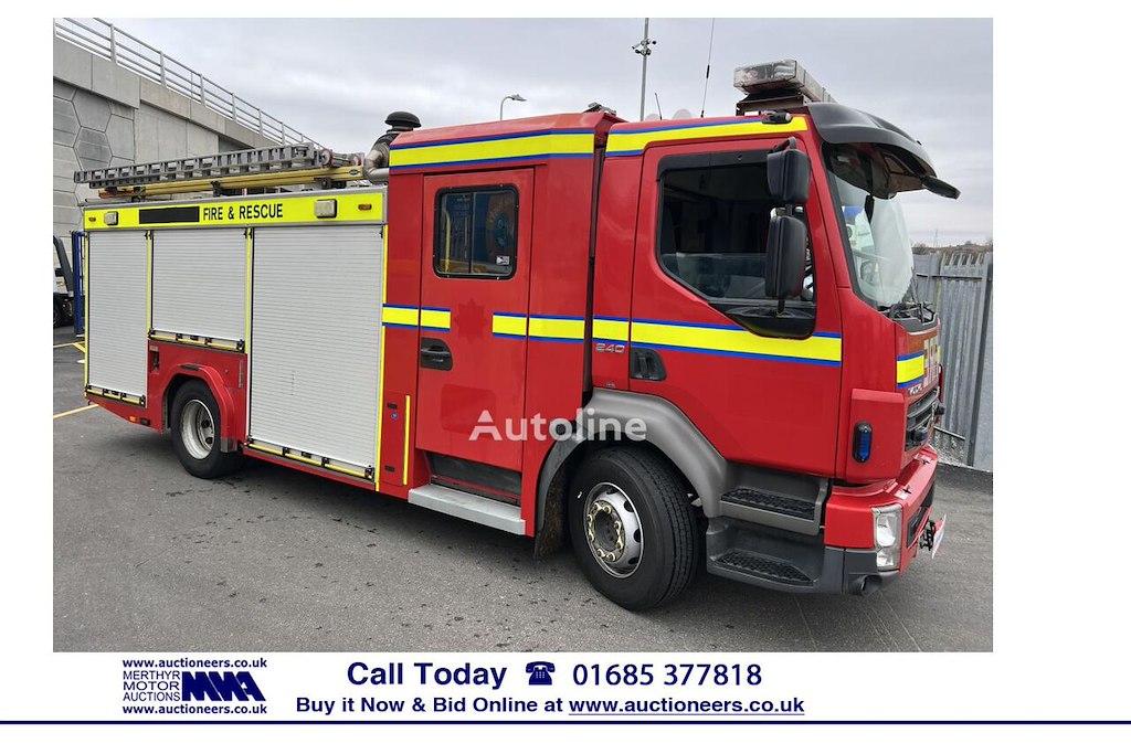 Volvo FL 240 4X2 16 TON JOHN DENNIS BODY 6 SEAT FIRE TENDER vatrogasno vozilo