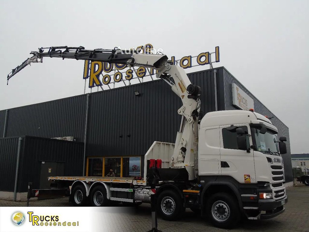 Scania R 520 V8 + PALFINGER 72002 6X + JIB 4X + WINCH + 8X4 + EURO 6 + kamion platforma