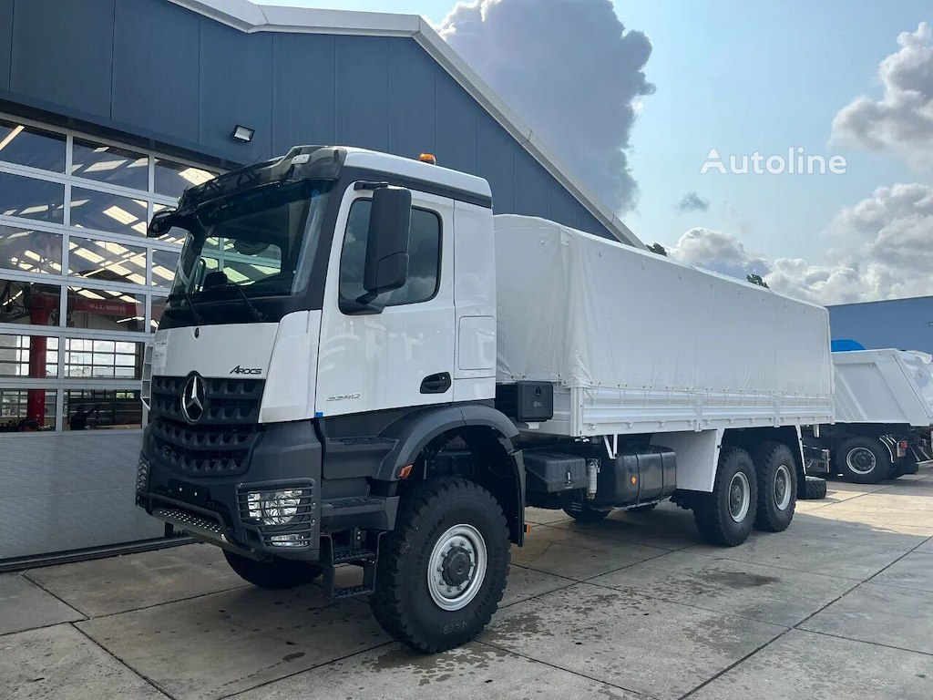 Novi Mercedes-Benz Arocs 3340 A 6x6 Cargo Truck kamion s ceradom