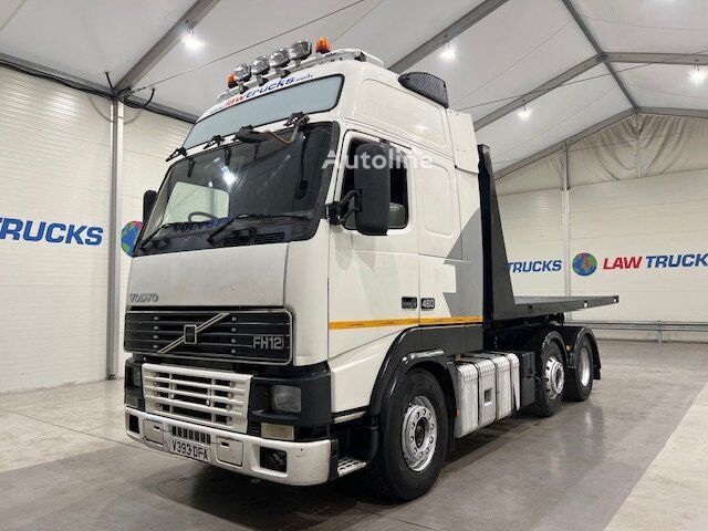 Volvo FH12 460 Midlift Hookloader with Flat Body šlep auto