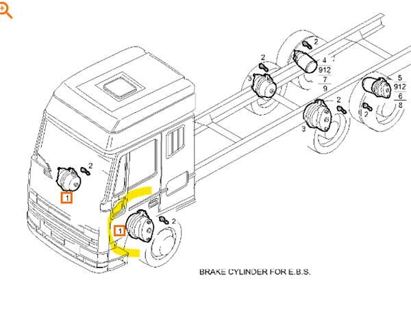 41031961 kočiona komora za IVECO Stralis tegljača