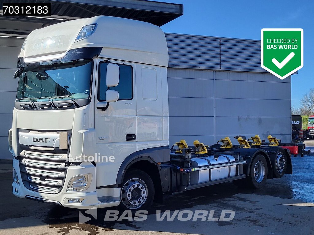 DAF XF 480 6X2 FAN Full Air Retarder Euro 6 vozilo za prevoz kontejnera