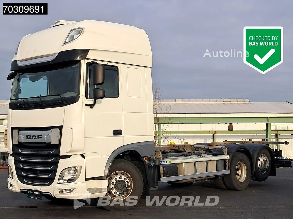 DAF XF 480 6X2 BDF Lift+Steering Axle SSC Retarder Automatic ACC BTS vozilo za prevoz kontejnera