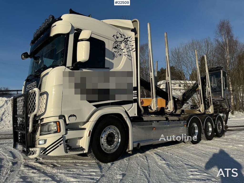 Scania 2023 Scania R770 Tridem Tømmerbil m/ Epsilon M110L kran kamion za prevoz drva