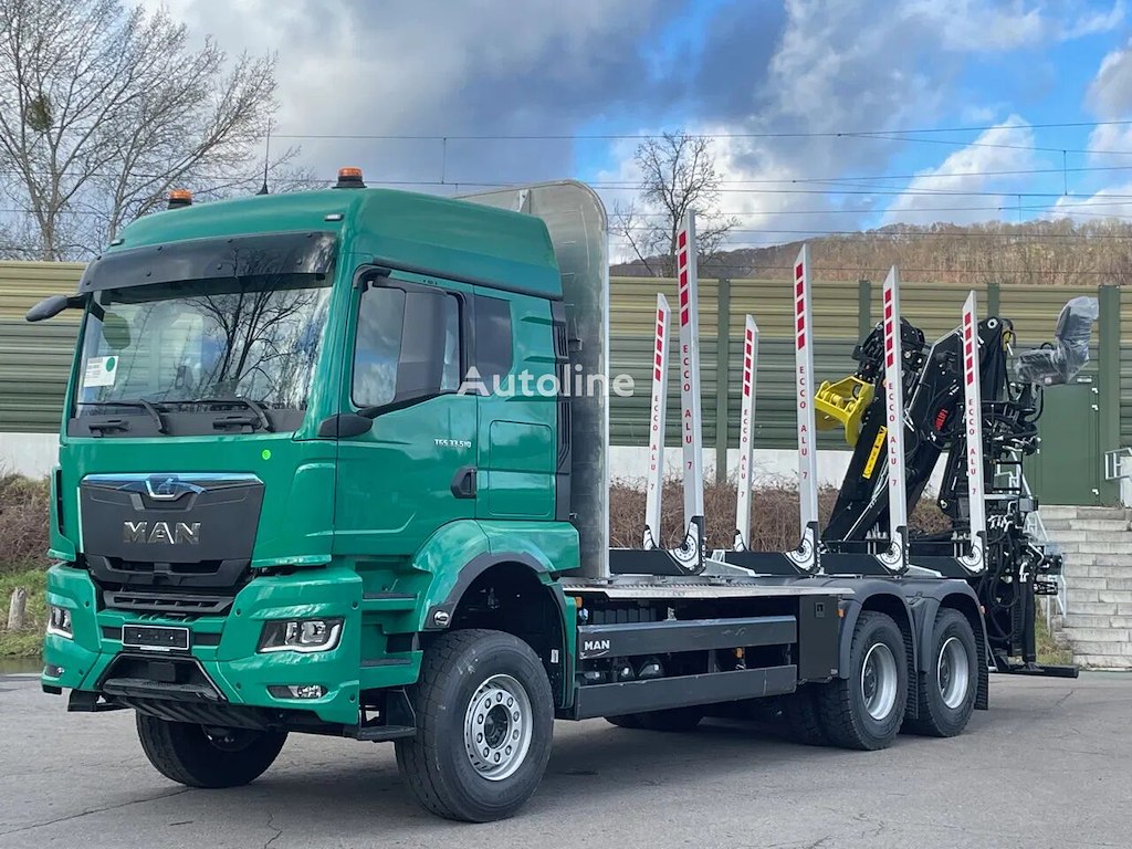 Novi MAN TGS 33.510 MAN TGS 33.510 6X4 BB Euro6e LogLift 165Z kamion za prevoz drva