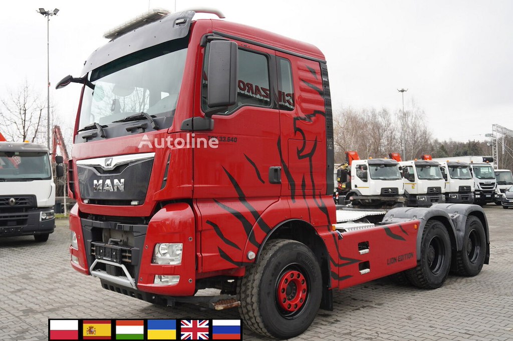 MAN TGX 33.640 6x4 tractor unit / GVM 70,000 kg / 280 tho. km tegljač