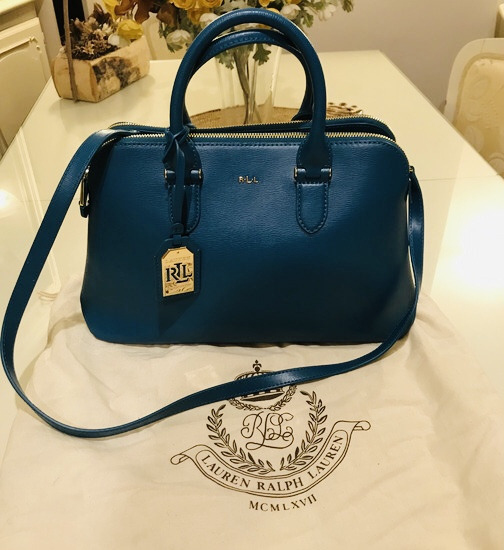 RALPH LAUREN Large Turquoise Bag - NOVO