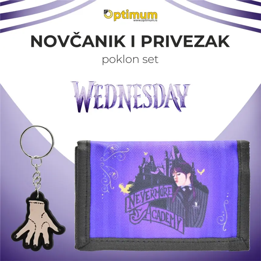 POKLON SET WEDNESDAY 503600 novčanik i privezak SY
