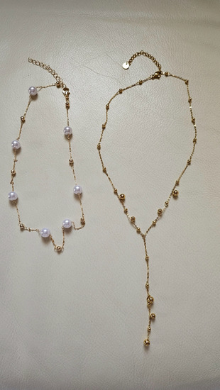 RezSet Y lariat & double beaded ogrlice, novo