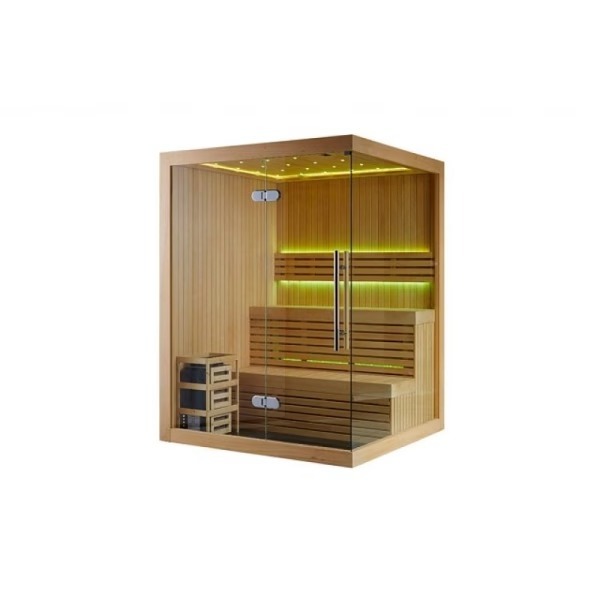 Sauna soba Nero – kanadski Hemlock – 1500x1200x1900 za 3 osobe sa rasvetom 14731ID: EK000831067