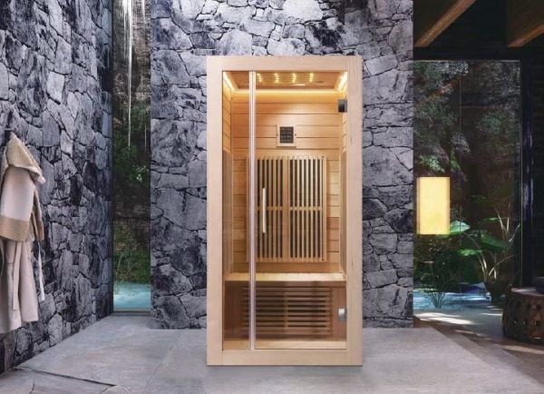 Sauna soba Nero – kanadski Hemlock – 1200x900x1900 za 2 osobe INFRARED 14738ID: EK000831011