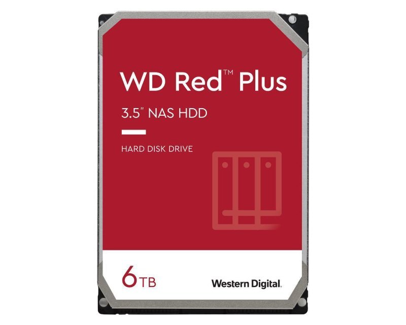 HDD WD 6TB 3.5 inča SATA III 256MB IntelliPower WD60EFPX Red PlusID: EK000832517