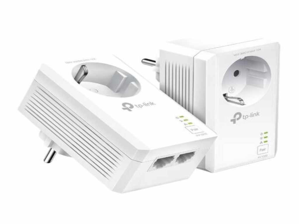 Powerline adapter TP-LINK TL-PA7017P KIT AV1000 Gigabit Pass-through Powerline Starter KitID: EK000832542