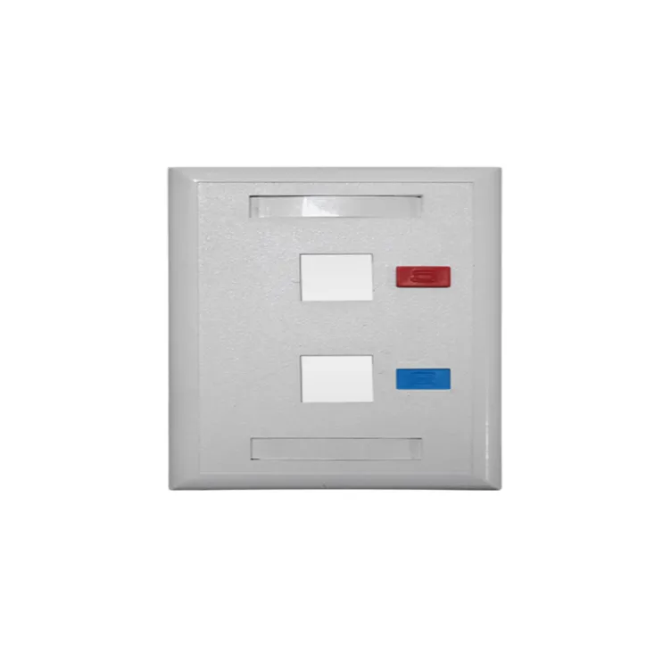 Utičnica modularna, za 2 RJ45 modula, 120mm