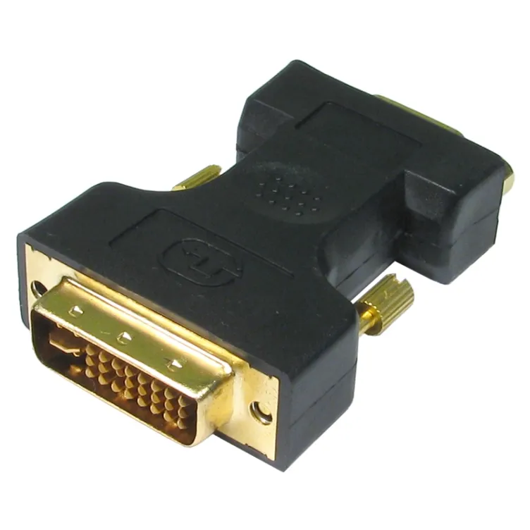 Adapter DVI-I (M) - VGA (F) crni