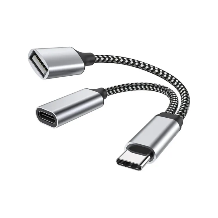 Adapter Tip C na Tip C (z) + USB (z)