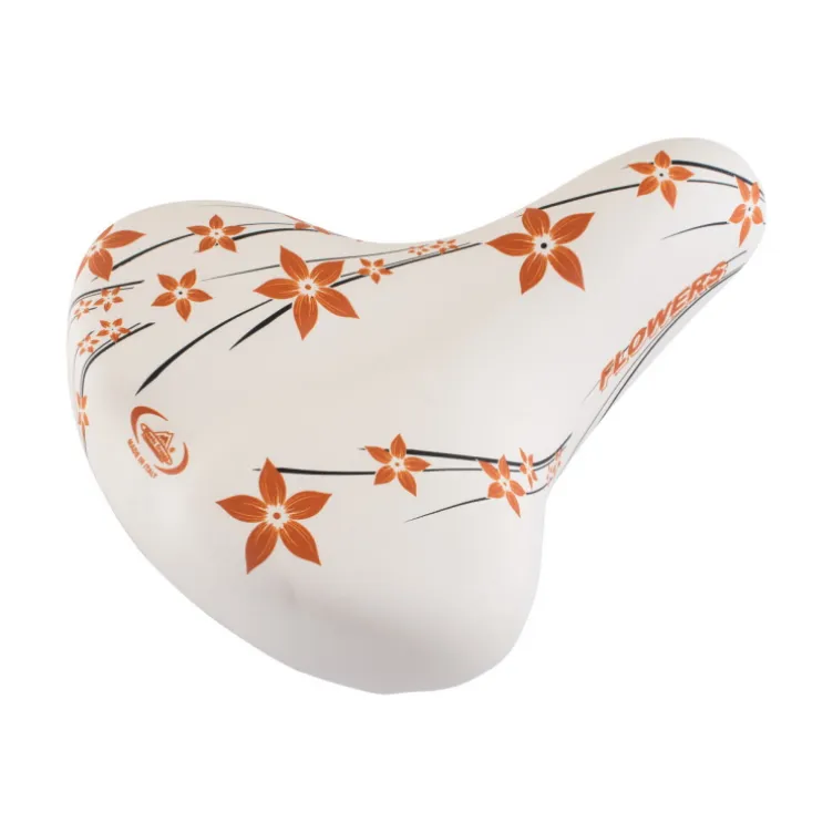 Sedlo happy flowers city komfort sa oprugama krem med boja (art.cr 061)