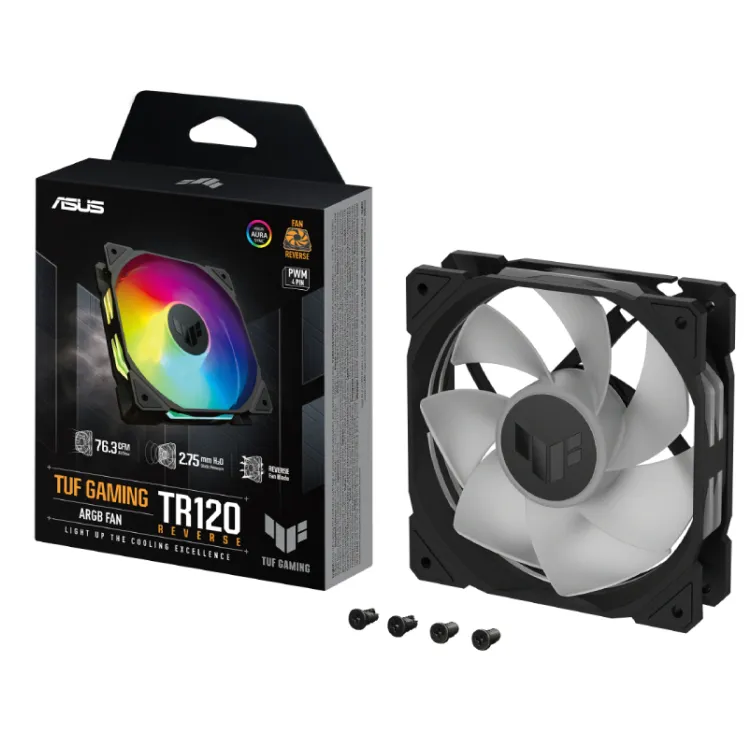 TUF GAMING TR120 ARGB REVERSE BLACK ventilator