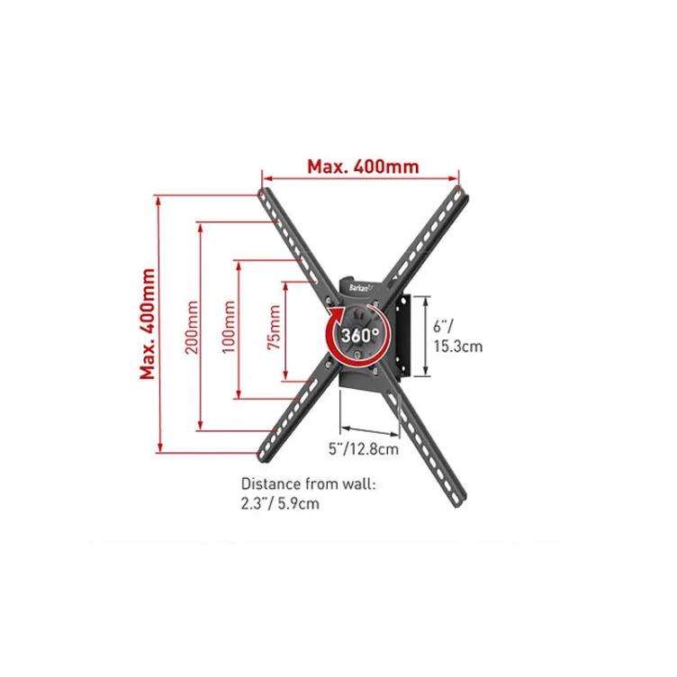 BM300R LCD TV zglobni zidni nosač do 65 inča