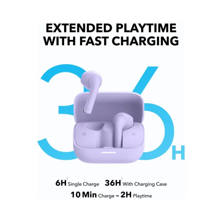 Soundcore K20i TWS BT bubice sa mikrofonom ljubičaste