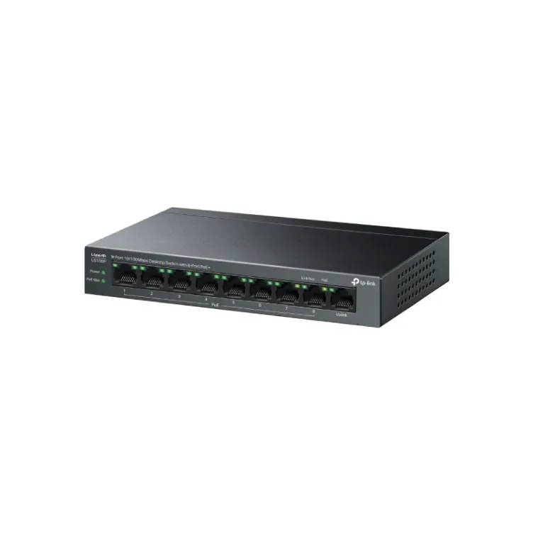 LS109P(UN) 9-Port 10/100Mbps Desktop Switch sa 8-Portova PoE+