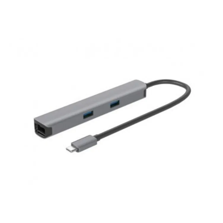 Adapter USB 3.1 tip C (M) - HDMI + 2 x USB 3.0 + SD/TF+PD 100W + RJ45 (F)1000 Mbps (7 u 1)