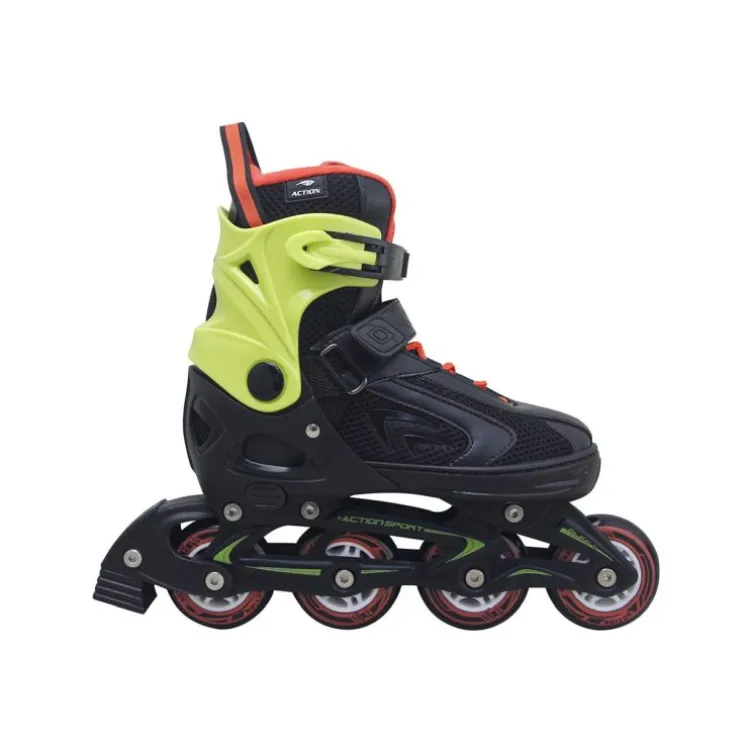 Roler m (37-40) crno neon zeleni alu abec-5 pu točkići
