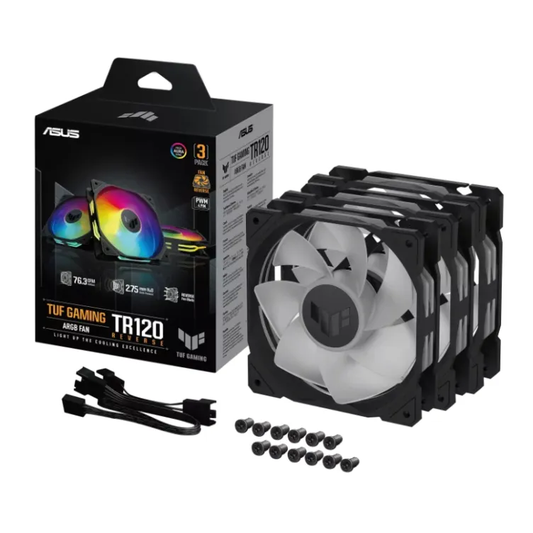 TUF GAMING TR120 ARGB REVERSE BLACK 3IN1 ventilator