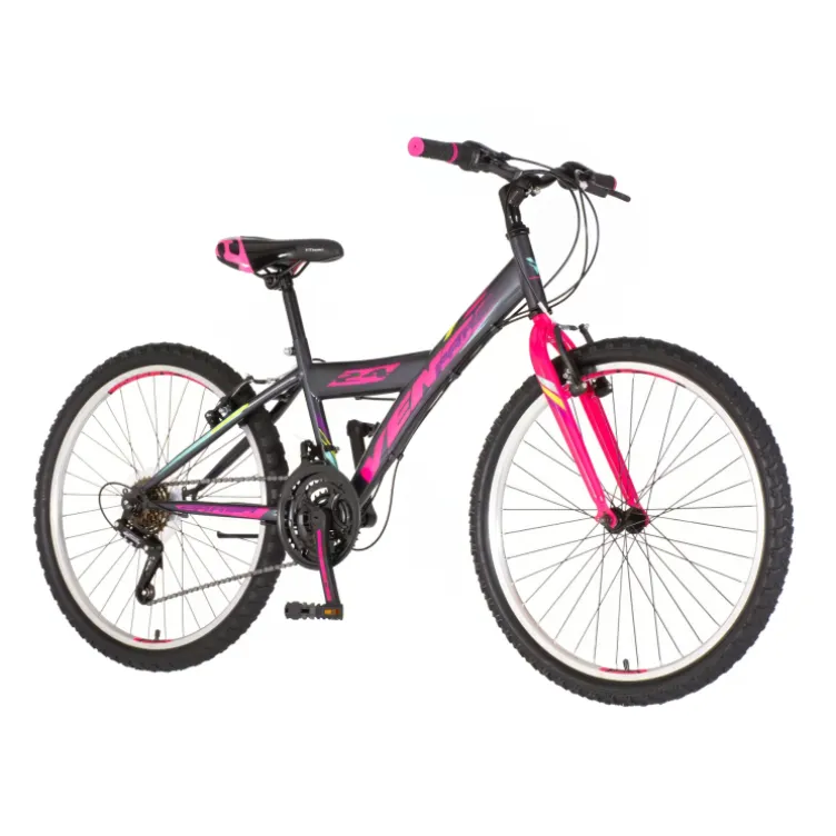 Bicikl venssini parma 24" crno roze