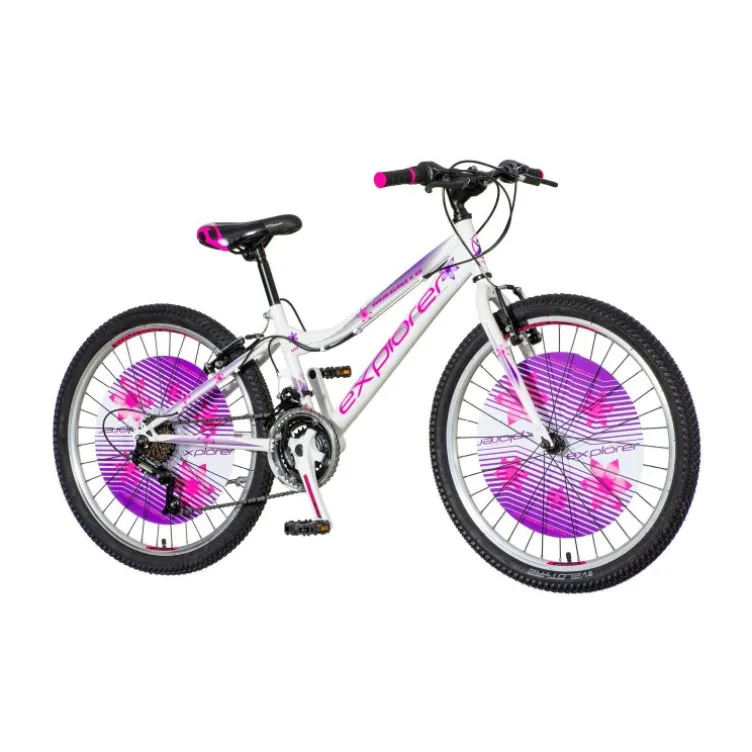 Bicikl explorer magnito 24" belo roze