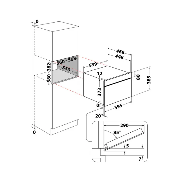 WMD7O4TB ugradna mikrotalasna rerna