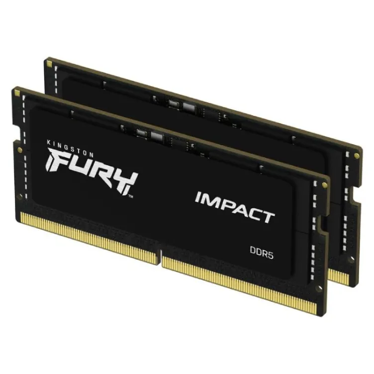 SODIMM DDR5 32GB (2x16GB kit) 6000MT/s KF560S38IBK2-32 FURY Impact Black XMP