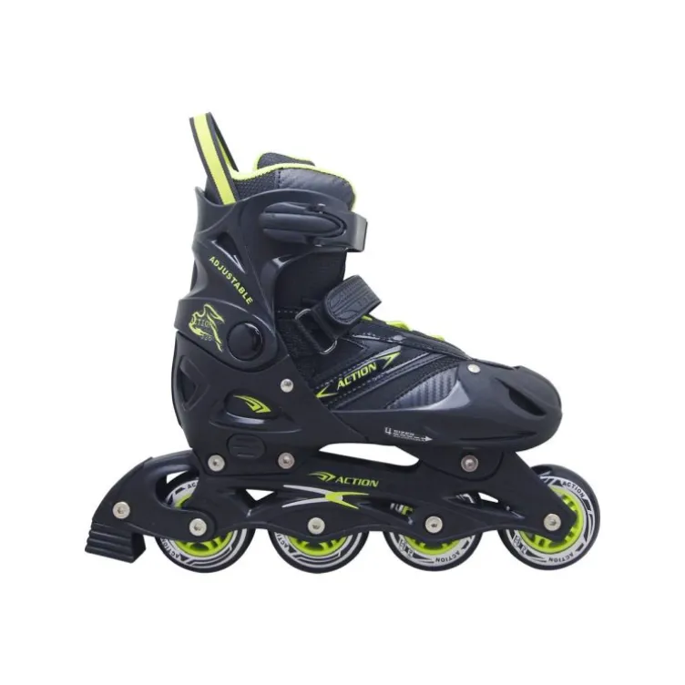 Roler m (37-40) crno sivi pvc abec-5 pu točkići